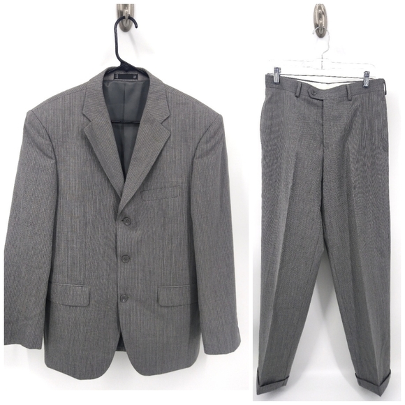 Emanuel Ungaro | Suits & Blazers | Emmanuel Ungaro Grey Gray Pinstripe ...